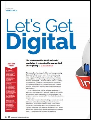 Quality 4.0: Let’s Get Digital – Quality and Innovation